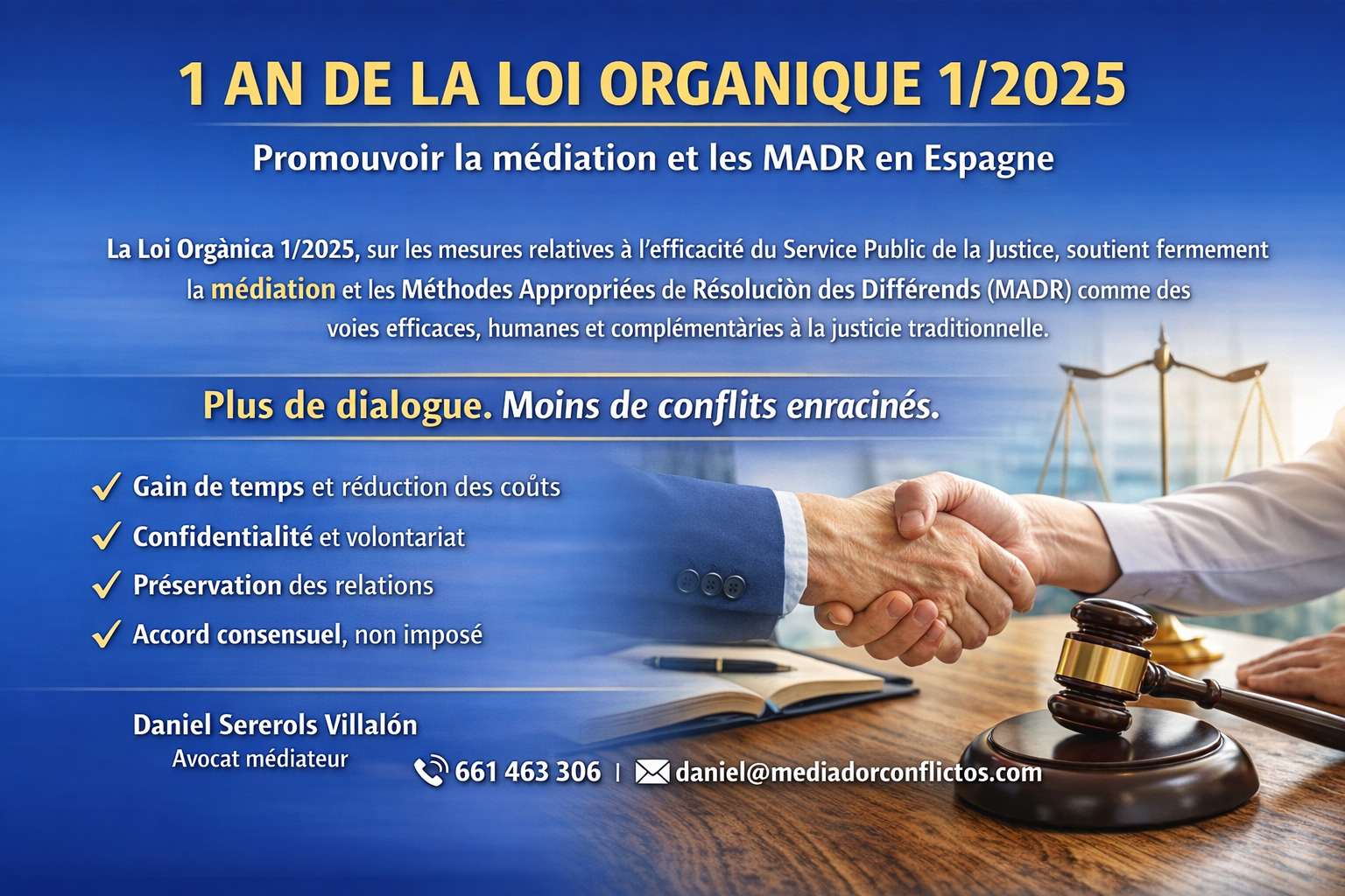 Daniel Sererols Villalón | Un an de la Loi organique 1/2025